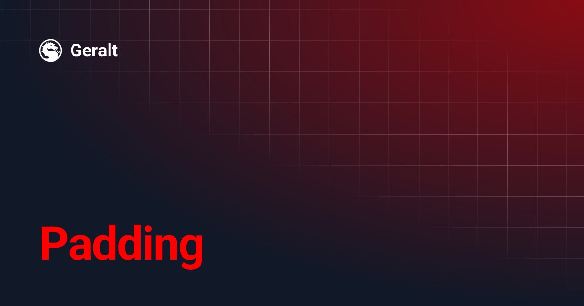 Padding | Geralt